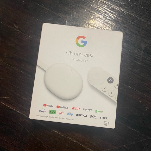 google | Media | Google Chromecast With Google Tv Snow White | Poshmark